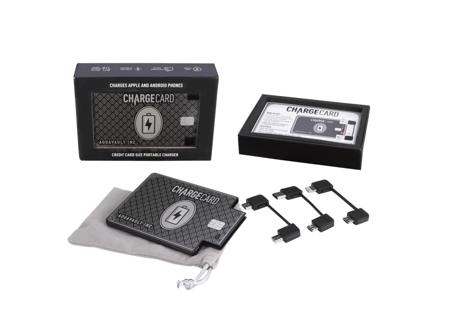 Custom AquaVault® ChargeCard Power Bank 2,300 mAh with Logo ...