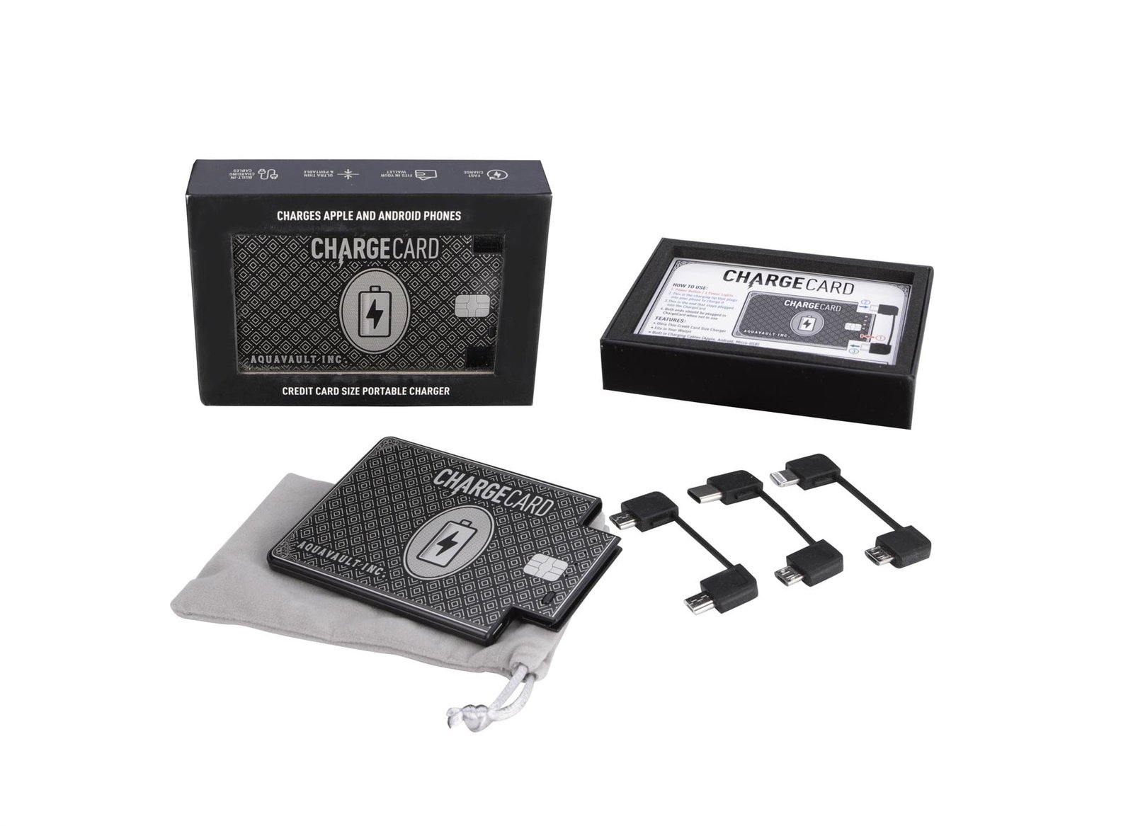 Custom AquaVault® ChargeCard Power Bank 2,300 mAh with Logo ...