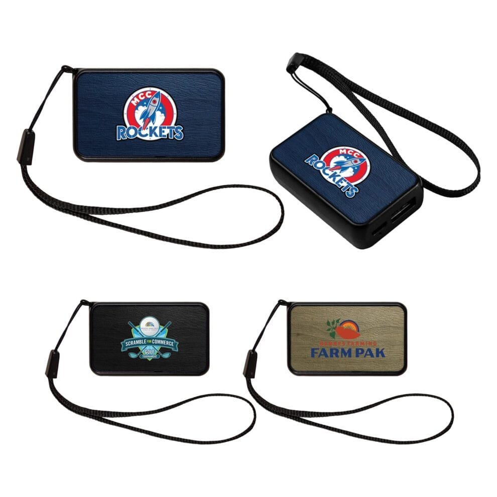 Custom UL 1000mAh NanoCharge Woodland Power Bank with Logo ...